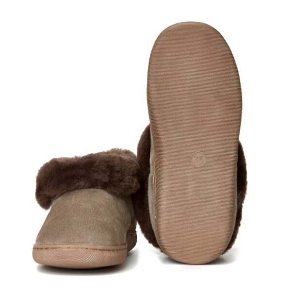 Women’s and Men’s Sheepskin Slippers Crete Brown or Beige – US Sheepskin
